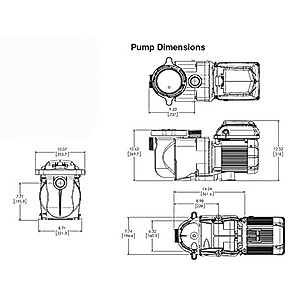 Pentair EC-342001 SuperFlo VS Variable Speed Pool Pump, 1 1/2 Horsepower, 115/208-230 Volt, 1 Phase - Energy Star Certified, Almond
