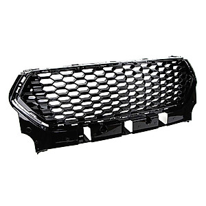 Dreamseek Front Bumper Grille for 2017 2018 2019 Ford Escape S SE SEL EcoBoost Titanium Honeycomb Mesh Sport Grill Glossy Black ST-Line Style