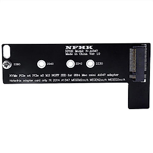 HUYUN M.2 NGFF M-Key NVME SSD Convertor Compatible for 2014 Mini A1347 MEGEN2 MEGEM2 MEGEQ2