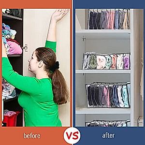 Fumete 36 Pcs Wardrobe Clothes Organizer Bulk Clothes Drawer Compartment Storage, Gray Mesh Washable Foldable Dividers (7 Grids Leggings, 9 Grids T-Shirts)