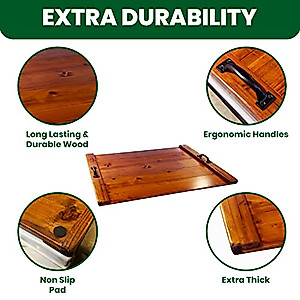 Noodle Board Stove Cover Wood, Electric Stove Top Cover, Stove Top Cover board with Handles, Lightweight Stove Top Covers for Kitchen Decor