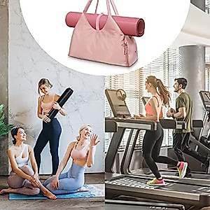 Sports Gym Bag with Shoes Compartment, for Women Swim Yoga Dry Wet Separated Gym Bag, Lightweight Foldable Travel Bag for Outdoor Camping