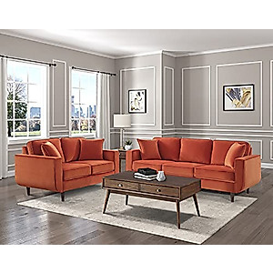 Lexicon Mapleton Living Room Sofa, Orange