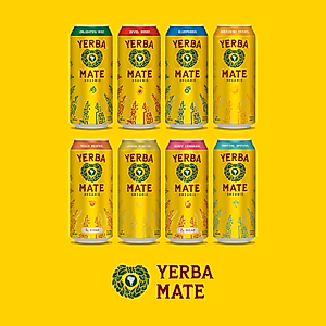 Guayakí Yerba Mate, Organic Energy Drink Alternative, Variety Pack, 150mg Natural Plant Based Caffeine, Better for You Energy & Focus, No Jitters or Crash, 15.5 Oz (Pack of 12) (Packaging May Vary)