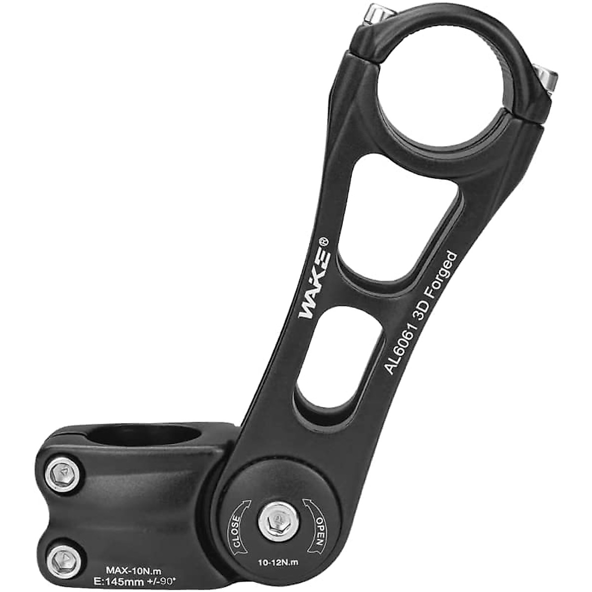 BESNIN Adjustable Bike Stem 0-90 Degree 25.4mm 31.8mm Universal for Handlebar 145mm stem, Adjustable MTB Stem Mountain Bike Stem for Bicycle, Road Bike, MTB, BMX, Cycling