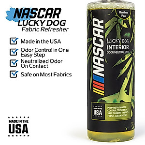 NASCAR - LUCKY DOG - Bamboo Pear Interior Detailer, Refresher, Odor Neutralizer, Air Freshener and Odor Eliminator, Long-Lasting Scent, Great for Cars, Trucks, SUVs, RVs & More (16 Fl Oz)
