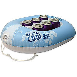 Poolmaster Refreshment and Beverage Floating Cooler, Boat Blue ,1-1/2 Feet Long