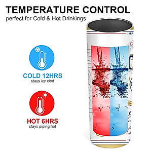 Modelo Beer Inspired Insulated Skinny Tumblers Cup Coffee Mug with Lid exported beer 20oz - Reusable Stainless Steel Water Bottle for Hot & Cold Drinks Tea Cup