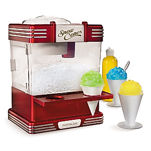 Nostalgia Cotton Candy and Snow Cone Machine Bundle - Retro Treat Makers