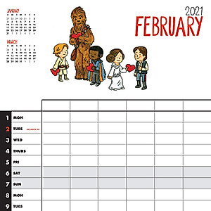 Darth Vader & Family 2021 Family Calendar