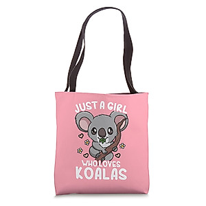 Koala Just a Girl Who Loves Koalas Tote Bag