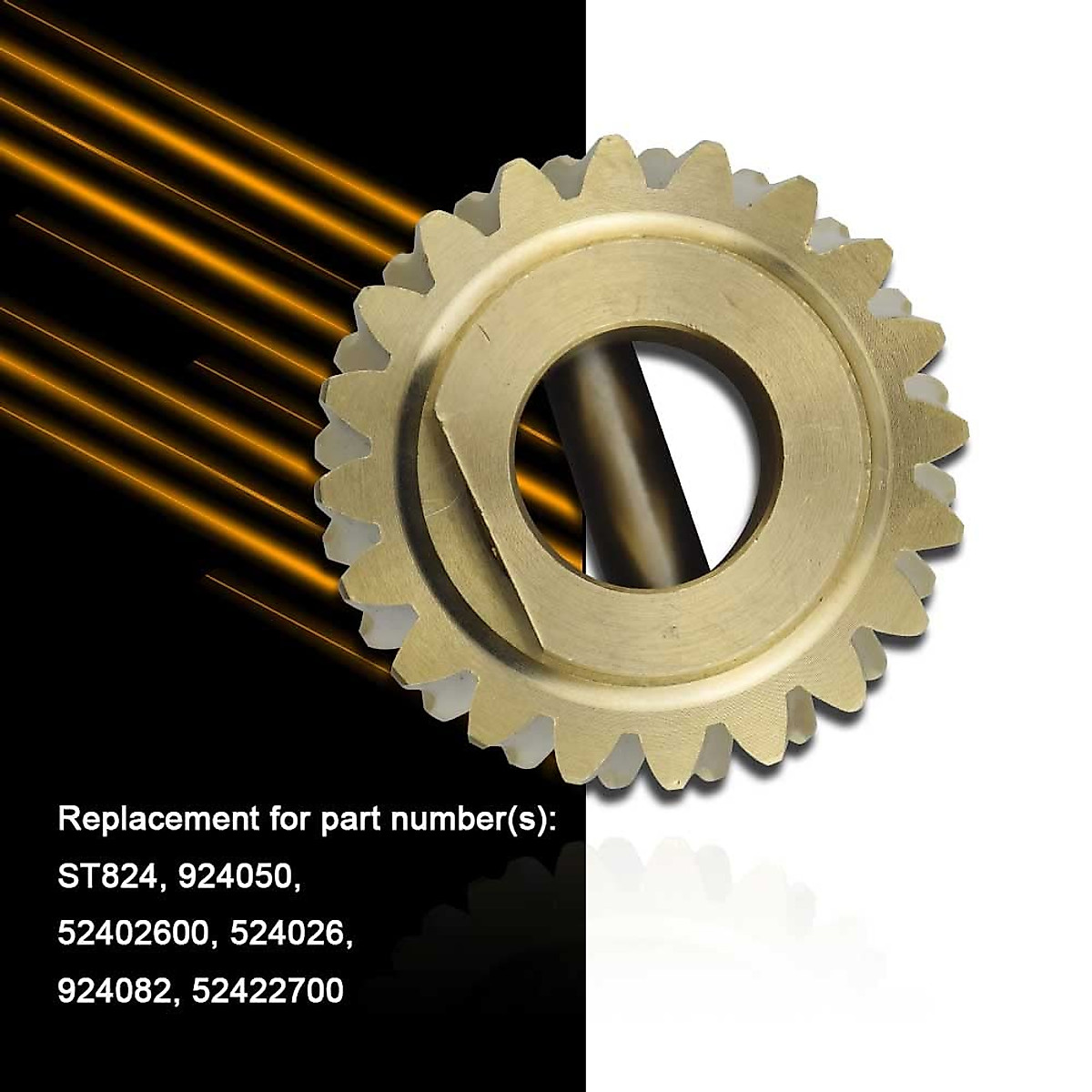 KINTLE Snowblower Auger Worm Gear - Compatible with Ariens snowblowers, Replaces ST824, 924050, 52402600, 524026, 924082, 52422700