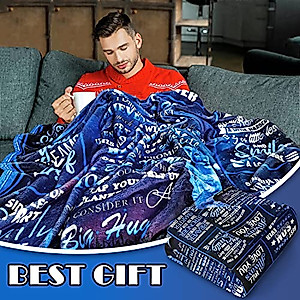 Dulkjio Gifts for Son from Mom, to My Son Blanket from Mom, Son Gifts from Mom, Birthday Gifts for Son, Son Graduation Gift Ideas, Son Birthday Gifts Soft Flannel Throw Blanket 50"X60"