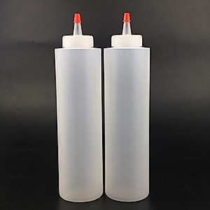 Gaweb Squeeze Bottle, 816oz Clear Squeezes Condiment Bottles Sauces Ketchup Syrup Storage Container One Color 16oz