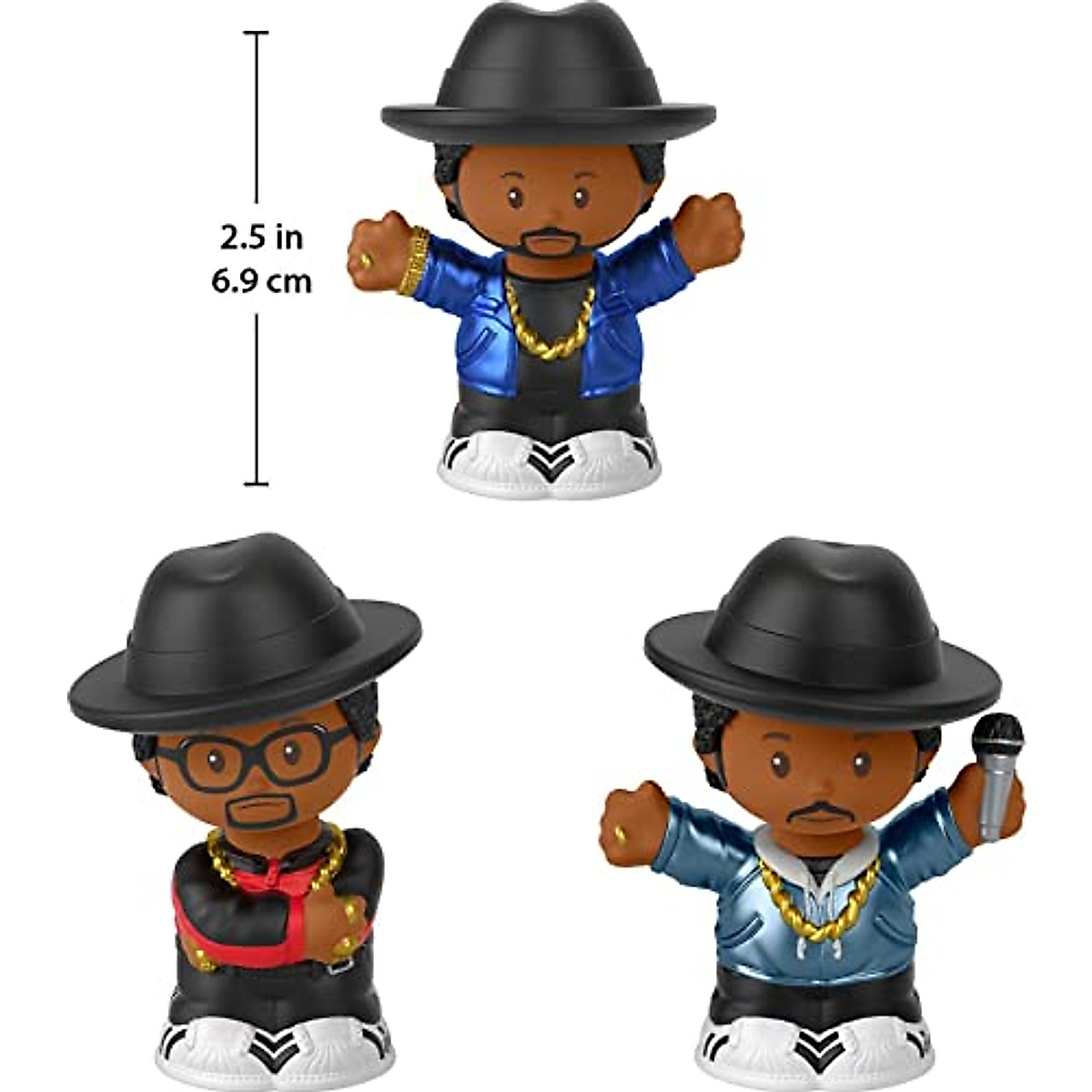 Fisher-Price Little People Collector Run DMC Special Edition Figure Set with 3 Figurines in a Gift Package for Hip Hop Fans [Amazon Exclusive]