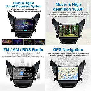 2011 2012 Hyundai Elantra Android Radio Accessories with LED Backup Camera