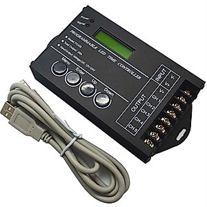 Dimmer Light Timer Controller,TC420 12V/24V Time Cotrollers Programmable Timers Digital Box Switch-Lights Smart for Christmas Light Led Strip Aquarium Light Pool Plant Lamps Indoor Lighting