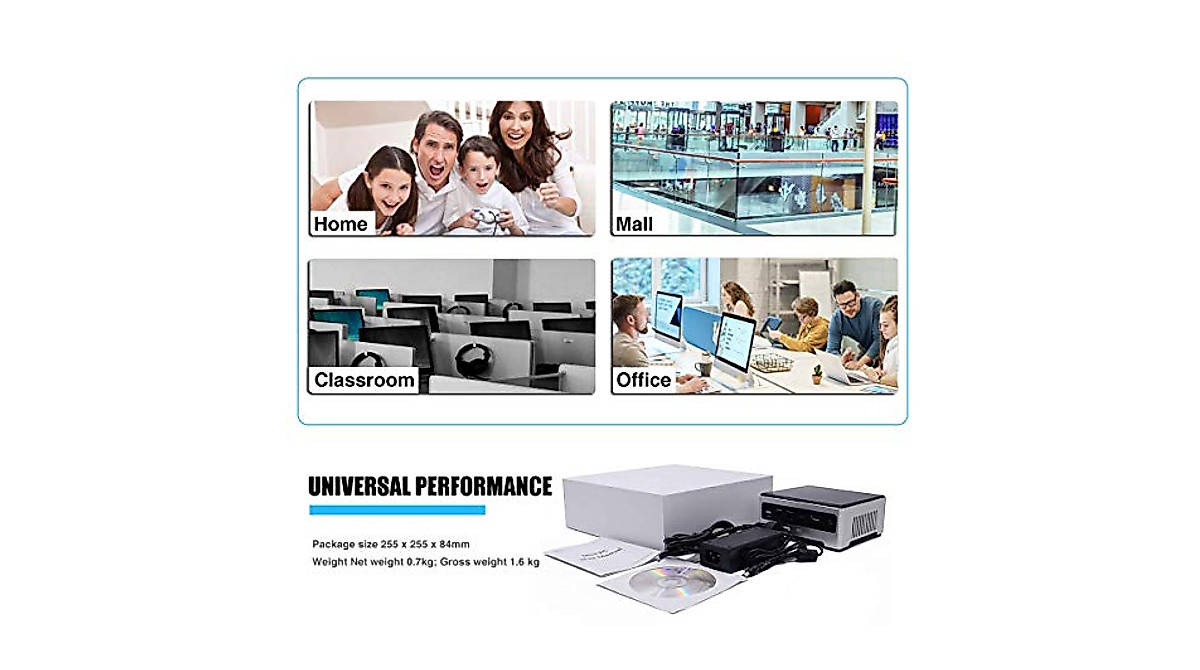 WEIDIAN Mini PC i7 7820HK - 4K Ready & Fast Performance