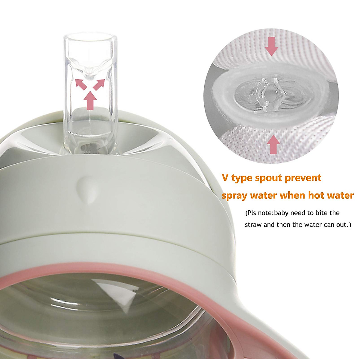 Bebamour Click Lock Weighted Baby Sippy Cups with Removable Handles No Spill Toddler Sippy Cups Transition Cups with Bottle Brush,Straw Cleaner Set(210 ML, PPSU,Purple)