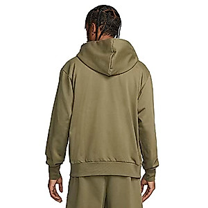 Nike Dri-FIT Standard Issue Men's Unisex Pullover Basketball Hoodie (as1, alpha, m, regular, regular, Medium Olive/Pale Ivory)