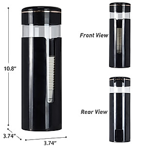 Cup Dispenser, Pull Type Water Cooler Cup Holder Fit 4oz-7oz Disposable Cups, Upgraded Wall Mounted Mouthwash Cup Dispenser for Bathroom Office Gym School -Black