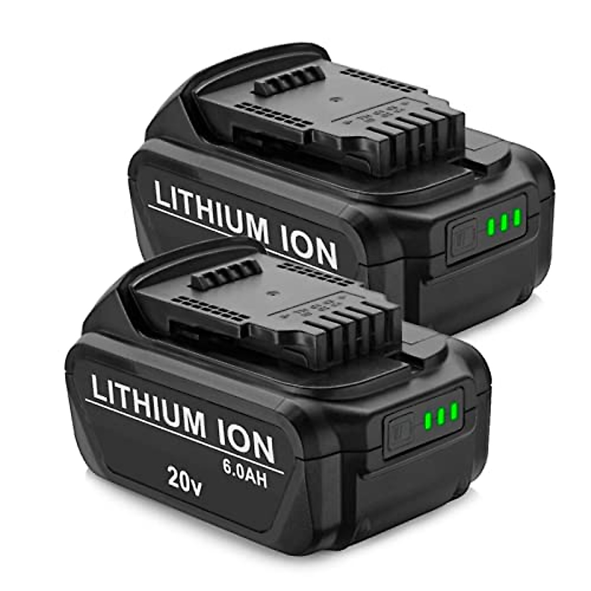 ORHFS 6.0Ah 20V Max Battery Replacement Compatible with Dewalt 20V Max XR DCB205 DCB204 DCB206 DCB205-2 DCB200-2 DCB180 DCD985B DCB200 DCD/DCF/DCG Series 2 Packs