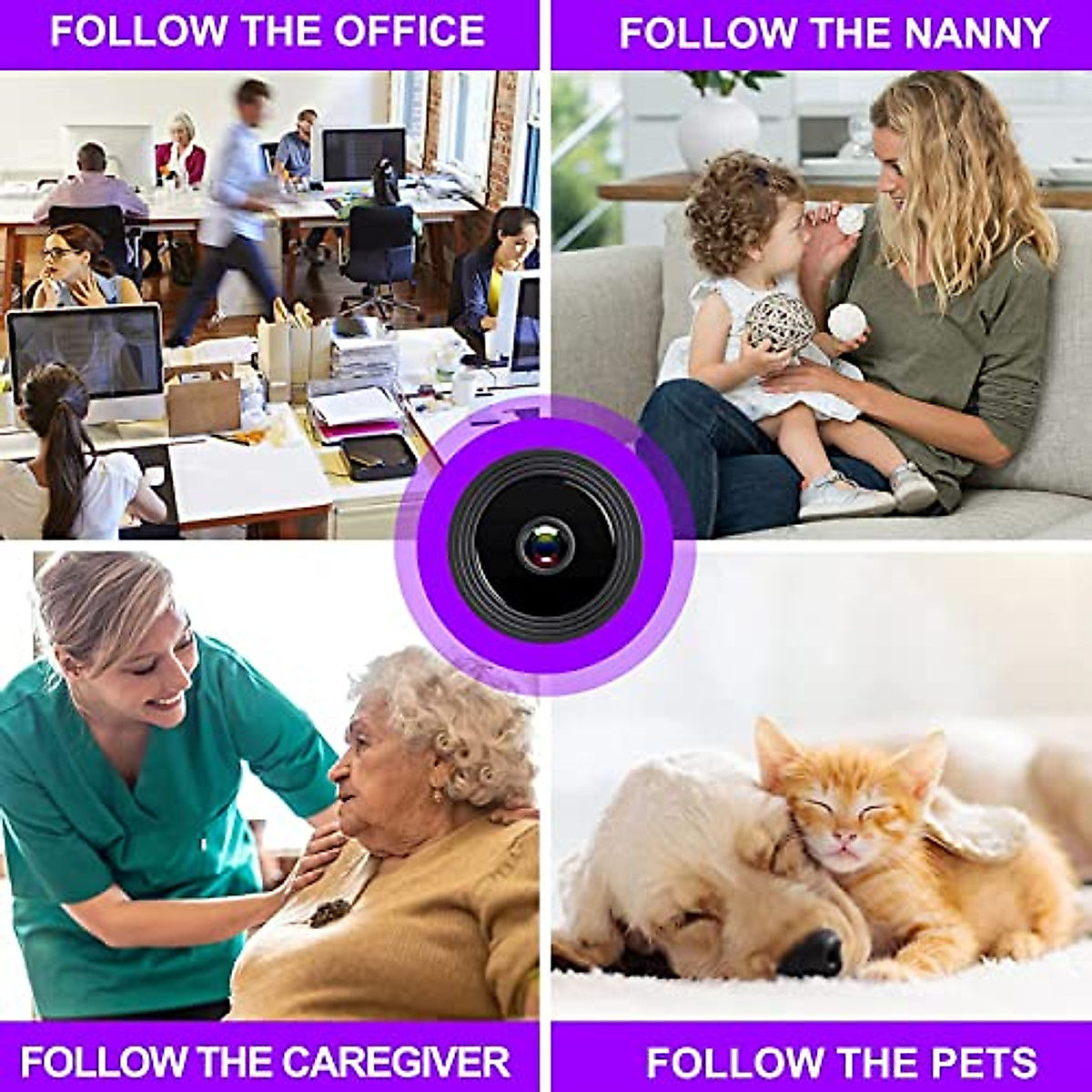 Tangxi Smart Home Security WiFi Camera,1080p Indoor Security Camera,Mini Wide Viewing Angle Baby Monitor Surveillance IP Camera with Motion Detection,Baby Pet Monitor Surveillance IP Camera