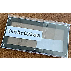 yashchykov Dollar Bill Frame - Money Frame Display - Currency Holder - Clear Picture Frame – Bill Holder (Black Acrylic)