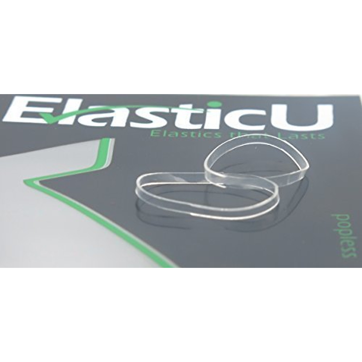 Hair Elastics 40mm x 2mm - STRONG - REUSEABLE Clear by ElasticU