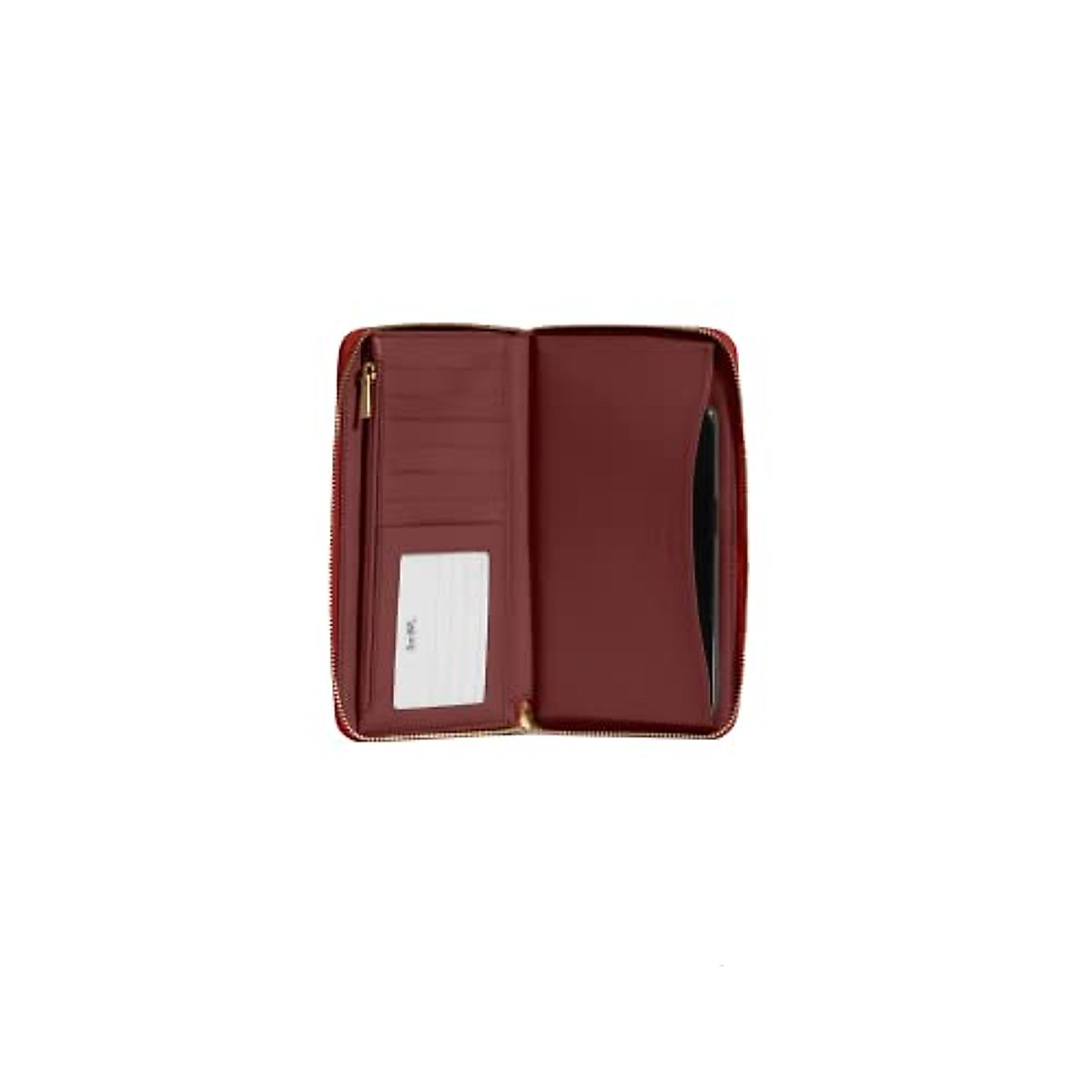 COACH Dempsey Large Phone Wallet In Signature Jacquard With Stripe Patch (IM/Red Apple Multi)