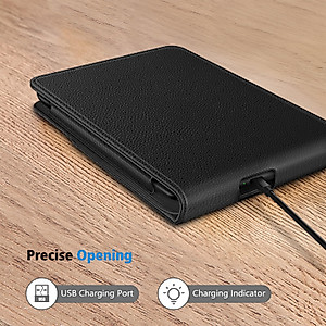 Fintie Flip Case for 6.8" Kindle Paperwhite (11th Generation-2021) and Kindle Paperwhite Signature Edition - Slim Fit Vertical Multi-Viewing Stand Cover with Auto Sleep/Wake, Black