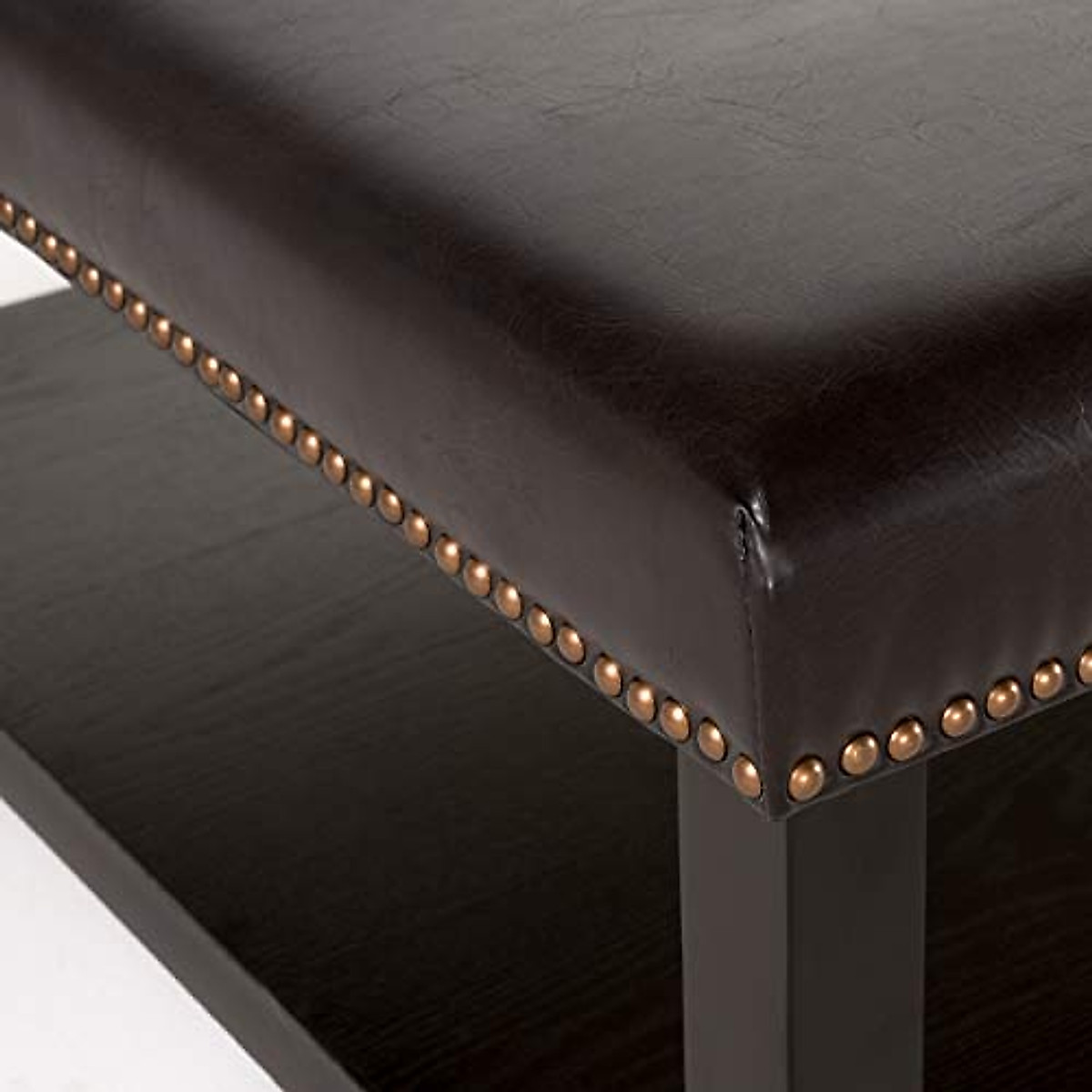 Christopher Knight Home Julia Bench with Rack, Brown