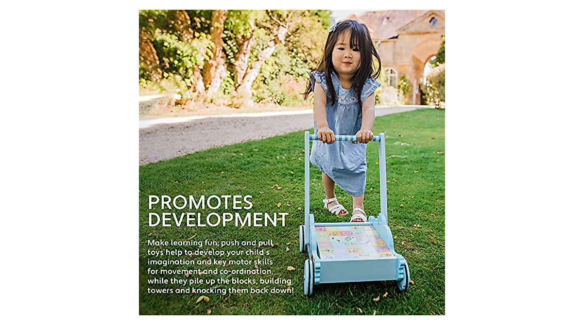 Peter Rabbit Wooden Trolley - Encourage First Steps & Learning