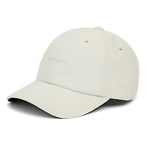UNDERCONTROL Baseball Fleece Dad Hat Low Profile Embroidered Curved Visor Sports Adjustable Buckleback Trucker Cap Unisex (White)