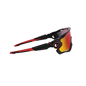 Oakley Men's OO9290 Jawbreaker Rectangular Sunglasses, Matte Black/Prizm Road, 31 mm