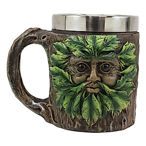 Ebros Gift Whimsical Magic Forest Spirit Chibi Greenman Drink Mug With Tree Bark Design Texture Beer Stein Tankard Coffee Cup 16oz Fantasy Willow Of The Wisteria Woods