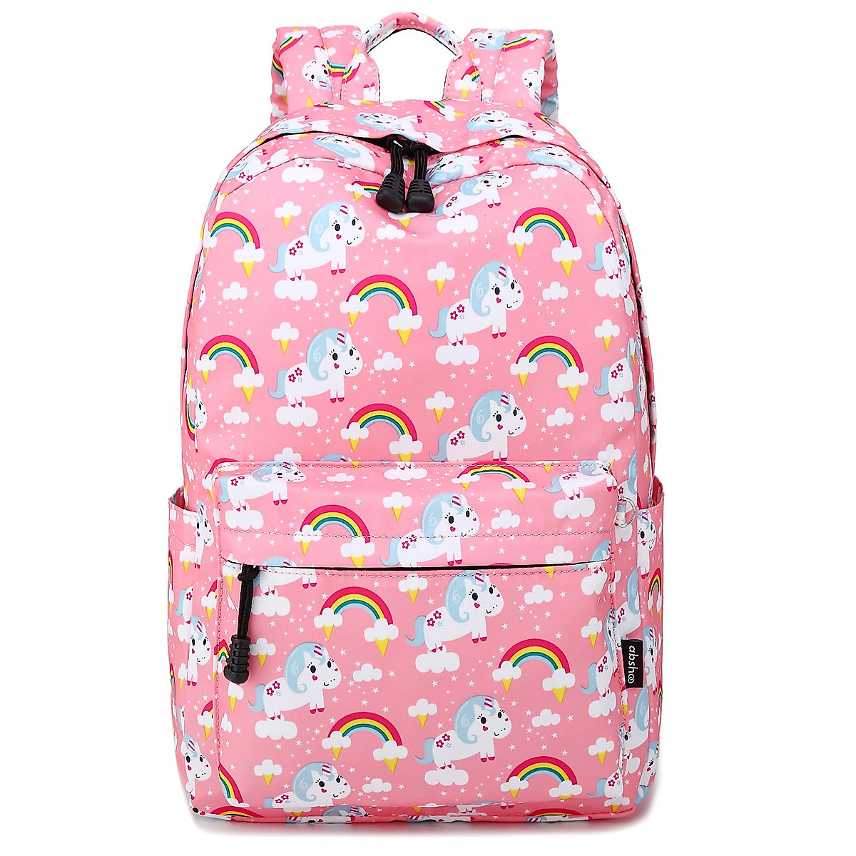 abshoo Cute Lightweight Kids School Bookbags Unicorn Girls Backpacks With Lunch Bag (Unicorn Pink Set)