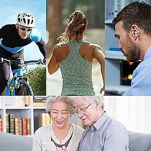 MaxKite Wireless Ear Clip Bone Conduction Headphones Bliuetooth Bonibuds Open Ear Earbuds Ear Clips Ear Buds Bone Conduction Earbuds for Running Sports Cycling Driving