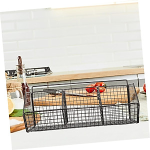 Yardenfun Wall Mounted Metal Shelf for Kitchen Multi Functional Sponge Drain Rack Spice Rack Organizer for Pantry Bathroom and Sink Areas Kitchen Storage Solution