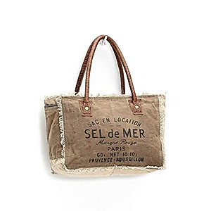 Myra Bags Sel De Mer Upcycled Canvas Hand Bag S-1046