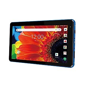 RCA Premium High Performance Voyager 7" 16GB Touchscreen Tablet Computer Quad-Core 1.2Ghz Processor 1G Memory 16GB Hard Drive Webcam WiFi Bluetooth Android 6.0-Blue