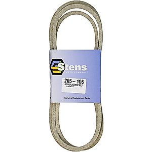 Stens 265-106 Belt Compatible with/Replacement for AYP 405143 Husqvarna 532 40 51-43 106-1/8-Inch by-1/2-inch,Sunbelt:B1EP67; Craftsman: 7133156; Husqvarna: 584453101, 532405143; AYP: 584453101,405143