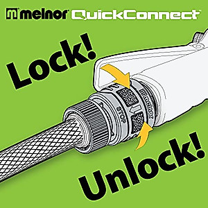 Melnor 65175AMZ 6 Piece Quick Connect Set Connector Bundle, Black, Blue