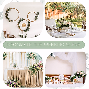 Giegxin 90 Pcs 3 Kinds Mixed Eucalyptus Leaves Stems Bulk Artificial Silver Dollar Leaves Picks Dried Eucalyptus Bundle Faux Spray for Wedding Vase Bouquet Floral Arrangement (Green)