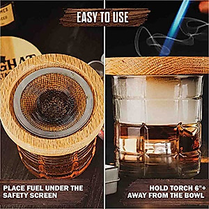 Old Hickory Wood Smoking Chips for Smoking Gun, Glass Cloche or Foghat Cocktail Smoker | Foghat Culinary Smoking Fuel (4oz) | Infuse Bourbon, Cheese, Meats, BBQ, Salt, Butter and More!