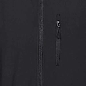 Kirkland Signature Men's Sherpa Lined Softshell Detachable Hood, Black, Medium