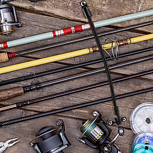 4 Pieces Rod Strap Holder Deck Mount Connector Mount Rod Strap Hold Down for Boat Kayak Boat Fishing(12 Inch)