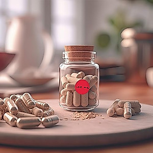 ChromaLabel 0.75 Inch Round Label Removable Color Code Dot Stickers, 1008 Pack, 24 Labels per Sheet, Red