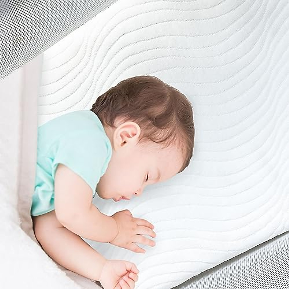 Baby Bassinet Mattress Pad Compatible with ADOVEL, BabyBond and ELEMARA 4 in 1 Baby Bassinet Bedside Crib, 23"×46”, Waterproof Replacement Pad with Removable & Washable Mattress Cover