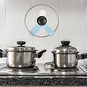 Naysku Pan Lid Holder - Wall Mount Pan Lid Storage Rack | Wall Door Stand Organizer Adjustable for Bakeware Dish Plate, Cutting Boards, Pot & Pan Cover Qincu-us